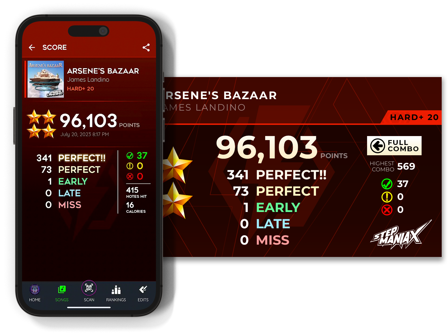 StepManiaX - Mobile App